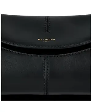 Balmain 64-83 Small Bag In Smooth Leather - Black