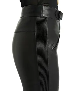 Balmain Lambskin Biker Trousers