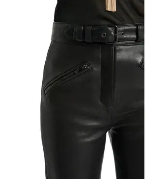 Balmain Lambskin Biker Trousers