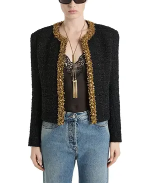 Balmain Embroidered Tweed Jacket