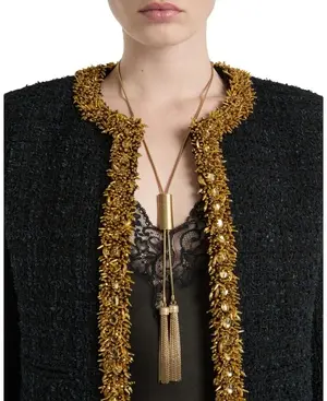 Balmain Embroidered Tweed Jacket