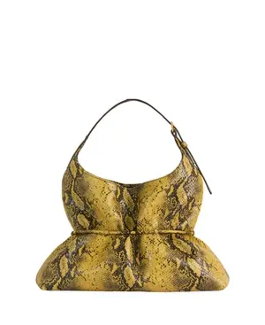 Balmain Sphynx Medium Bag In Python-effect Leather