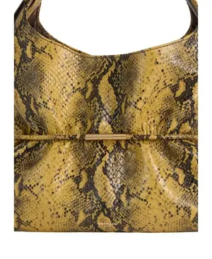 Balmain Sphynx Medium Bag In Python-effect Leather