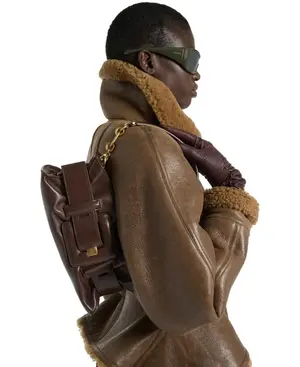 Balmain Anthem Mini Bag In Smooth Leather