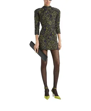 Balmain Cloque Jacquard Dress - Green