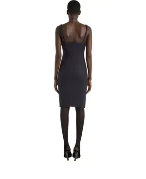 Balmain Tweed Dress With Spaghetti Straps