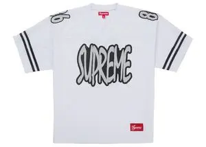 Supreme Reflective Football Jersey - White