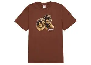 Supreme Puppies Tee Shirt - Brown