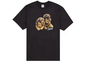 Supreme Puppies Tee Shirt - Black
