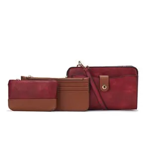 MKF COLLECTION - J'OMOR Muriel Crossbody Bag & Card Holder Set - Red