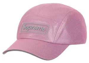 Supreme Metallic Mesh Camp Cap - Pink