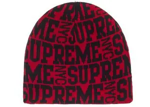 Supreme Reversible Camo Beanie - Red