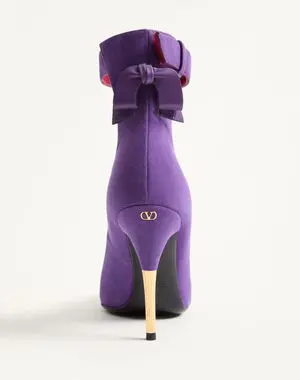 Valentino Garavani Fatale Suede Pumps 105mm - Purple