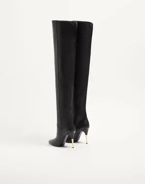Valentino Garavani Over-the-knee Calfskin Boot 105mm