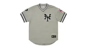 PALACE New York Cubans Mesh Vneck Jersey - Grey
