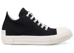 Rick Owens New Rubber Tape Low Sneaks - Black/milk