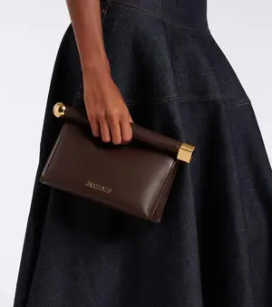 Jacquemus Rond Carré Small Leather Clutch