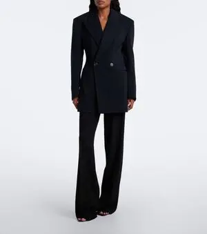 Saint Laurent Wool-blend Straight Pants