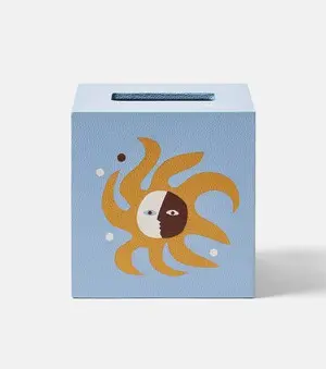 Jonathan Adler Playa Leather Tissue Box