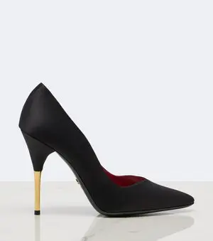Valentino Garavani Enigme Satin Pumps - Black