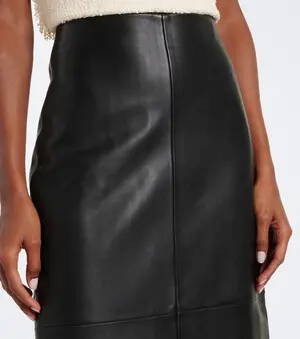 RÓHE Leather Pencil Skirt