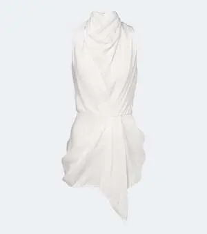 Givenchy Draped Satin Top - White