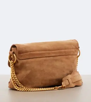 Balenciaga Le City Suede Shoulder Bag