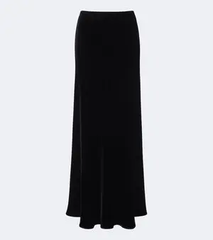 RÓHE Velvet Maxi Skirt