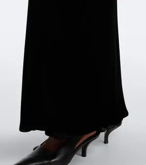 RÓHE Velvet Maxi Skirt