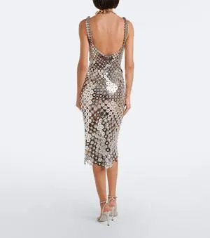 Rabanne Chainmail Embellished Cocktail Dress
