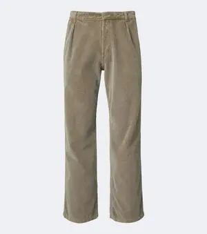 THE ROW Paulo Cotton Corduroy Straight Pants - Green