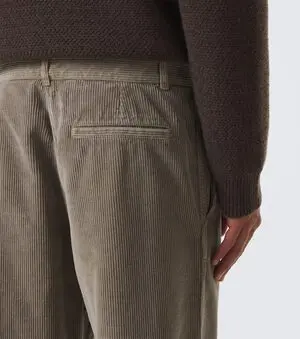 THE ROW Paulo Cotton Corduroy Straight Pants