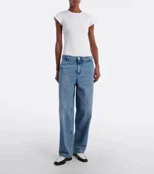AMI Paris Mid-rise Wide-leg Jeans