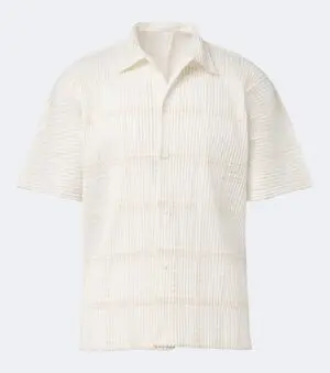 Men's Pleated Button Down Shirts