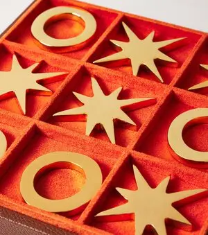 Jonathan Adler Playa Leather Tic-tac-toe Set