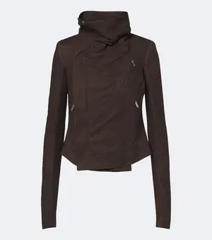 Rick Owens Classic Biker Suede Jacket