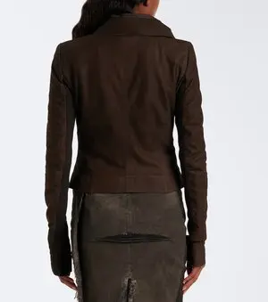 Rick Owens Classic Biker Suede Jacket
