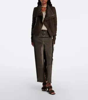 Rick Owens Classic Biker Suede Jacket