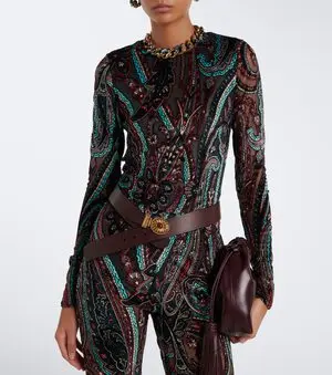 Etro Patch-appliqué Paisley Top