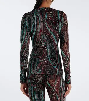 Etro Patch-appliqué Paisley Top