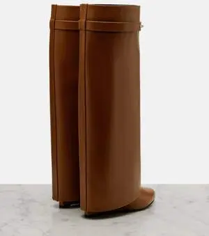 Givenchy Shark Leather Knee-high Boots