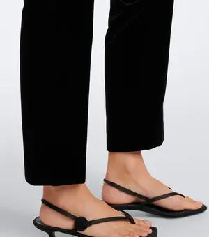 RÓHE Cotton Velvet Cigarette-leg Pants