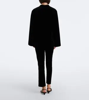 RÓHE Cotton Velvet Cigarette-leg Pants
