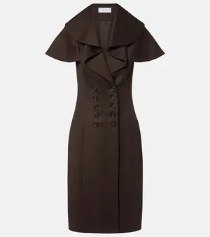 Alexander McQueen Draped Wool Minidress