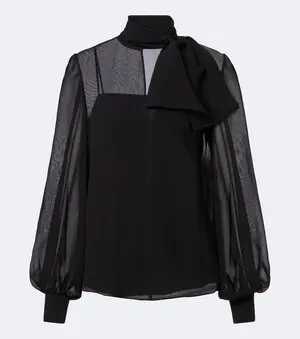Valentino Garavani Silk-blend Chiffon Blouse