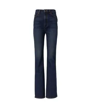 Khaite Danielle Straight Jeans In Lansing - Blue