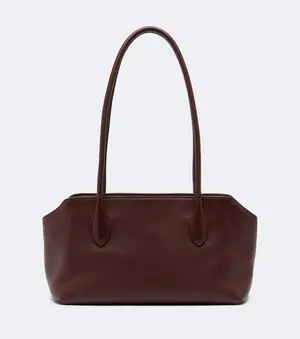 THE ROW Terrasse Small Leather Shoulder Bag - Brown