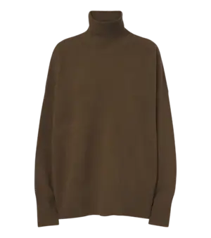 RÓHE Wool Turtleneck Sweater - Green