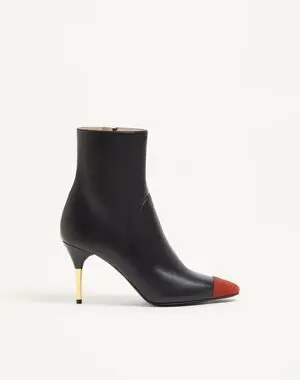 Valentino Garavani Sinead Ankle Boot In Nappa And Suede 85mm