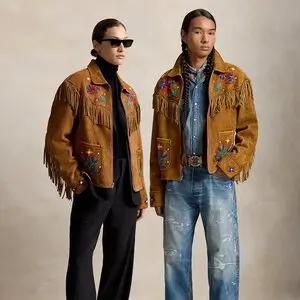 Ralph Lauren Prl X Tópa Standing Sage Fringe Jacket